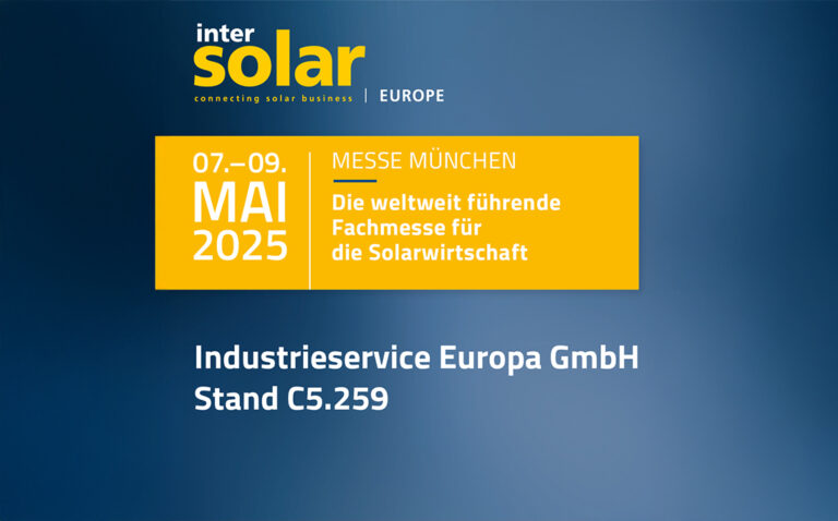 Industrieservice Europa auf der Intersolar 2025 – Halle C5